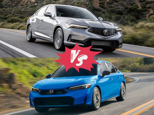 Honda Civic Hybrid vs. Acura Integra: One of these hatchbacks wilts ...